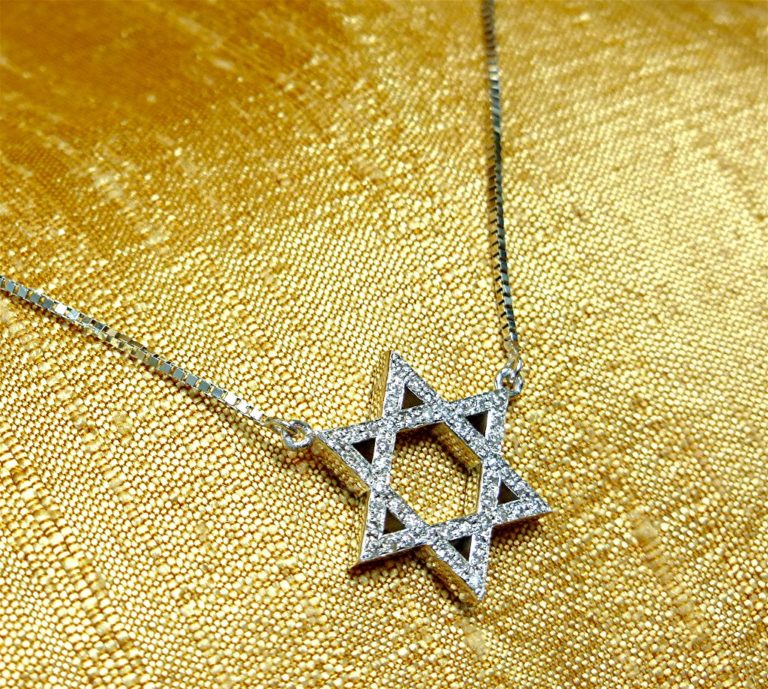 14k Diamond Jewish Star Necklace | Limpid Jewelry